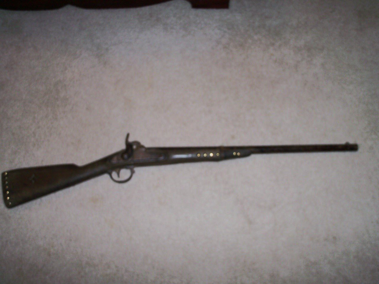 1800’s INDIAN TACKED GUN. | S&H Civil War Antiques